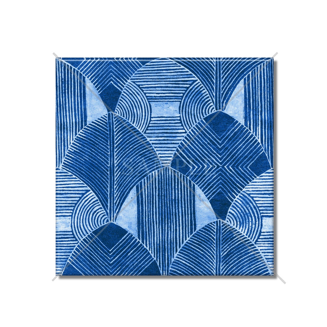 Blue Art Deco Ceramic Tile Vintage Design Kitchen Backsplash Tile ...