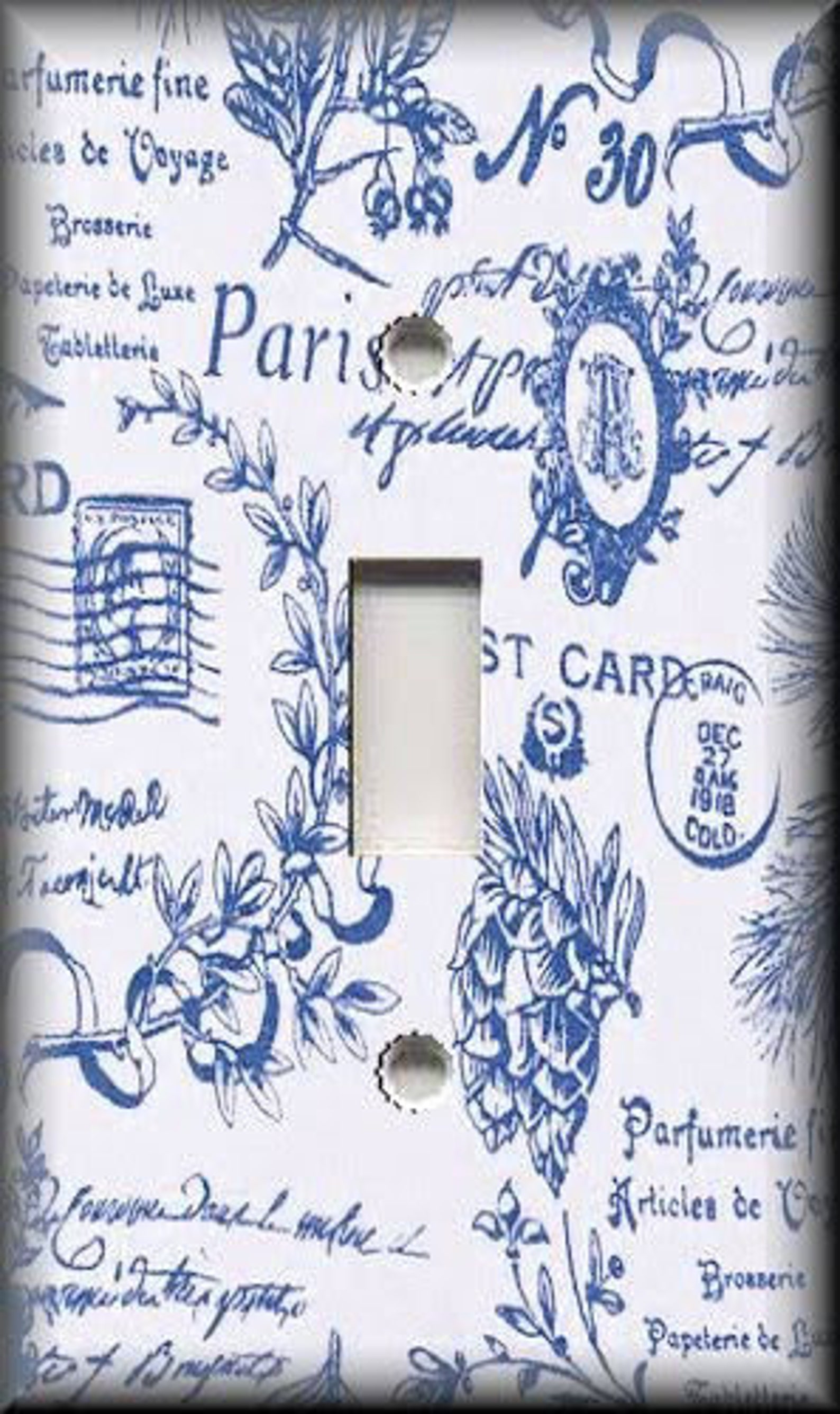 Paris French Toile Home Decor Blue Toile Decor French Decor - Etsy