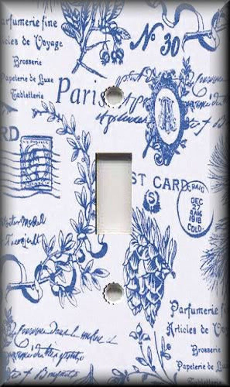 Paris French Toile Home Decor Blue Toile Decor French Decor - Etsy