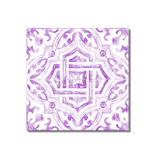 Purple Ceramic Tile - Bathroom Tile - Decorative Ceramic Tile ...