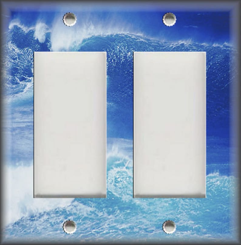 Beach Switch Plate Waves Blue Water Decor Coastal Decor Water - Etsy