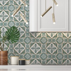 Vintage Moroccan Tile Design Backsplash Tile Kitchen Unique Ceramic ...
