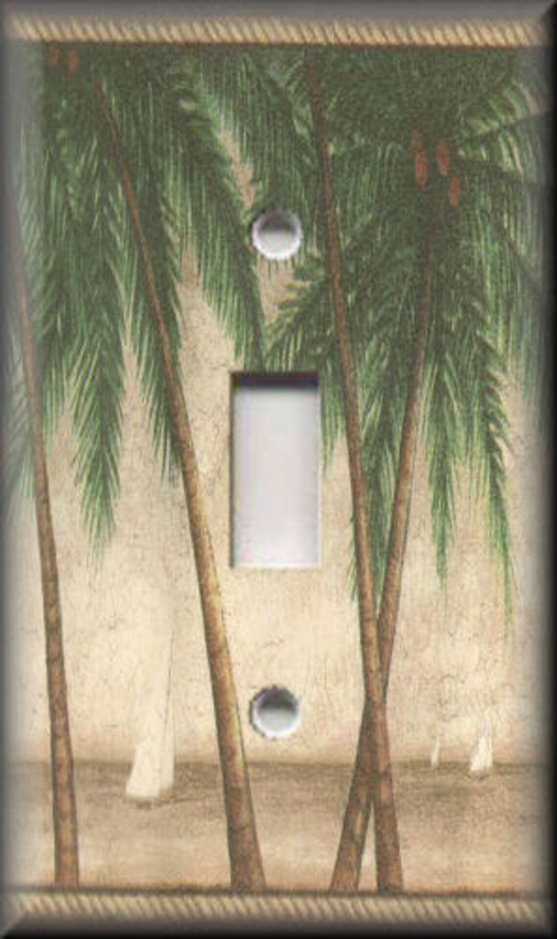 Beach Switch Plates Outlet Covers Coastal Decor Palms - Etsy