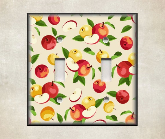 Kitchen Apple Design Switch Plate metal Light Switch Plate - Etsy