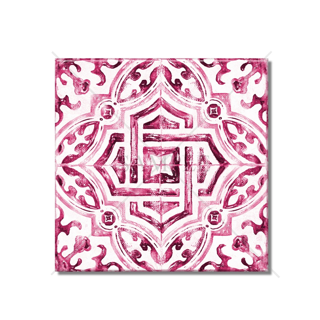 Pink Ceramic Tile - Bathroom Tile - Decorative Ceramic Tile Backsplash ...
