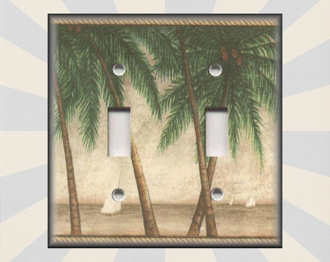 Palm Tree Tropical Paradise Beach 30 Light Switch Cover Plate or Outlet ...