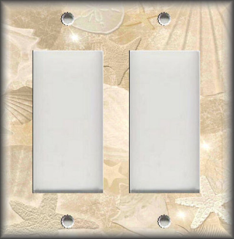 Beach Switch Plates Outlet Covers Tranquil Beach Shells - Etsy