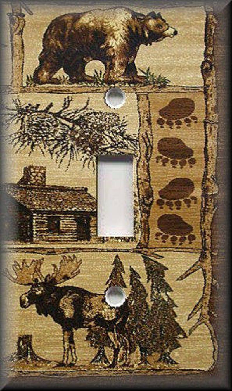 Rustic Bear Moose Cabin Decor Lodge Decor Bear Decor Moose - Etsy