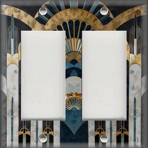 Art Deco Design Home Decor Metal Light Switch Plate Cover - Switch ...