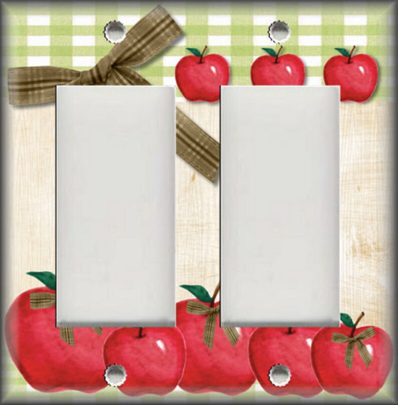 Metal Light Switch Plate Cover Country Kitchen Apples Home - Etsy