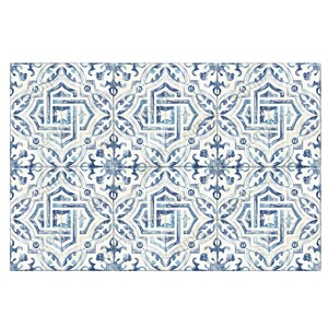 Blue and Grey Ceramic Tile - Bathroom Tile - Decorative Ceramic Tile ...