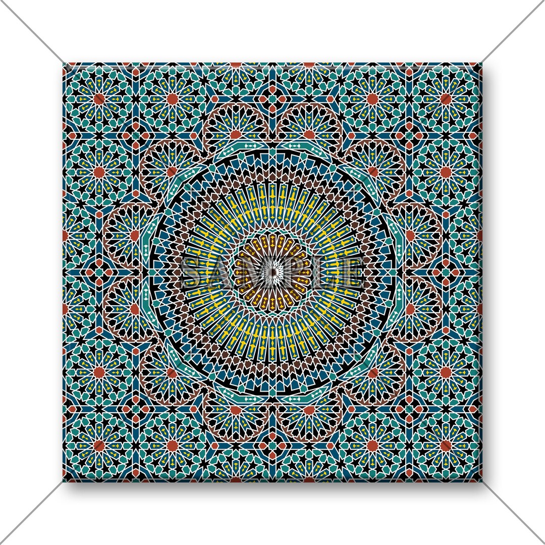 Traditional Moroccan Tile Design Ceramic Accent Tile - Backsplash ...