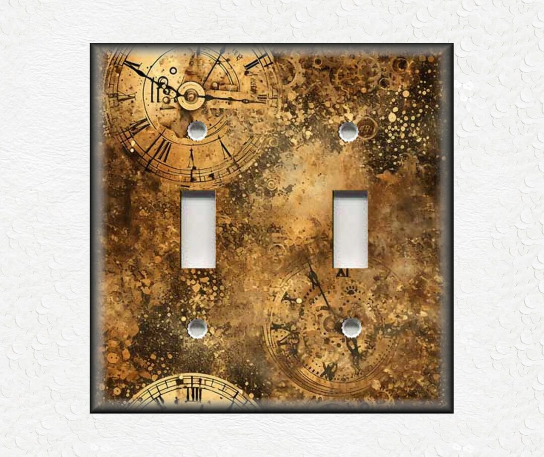 Steampunk Design Metal Switch Plate Covers and Outlet Covers ...