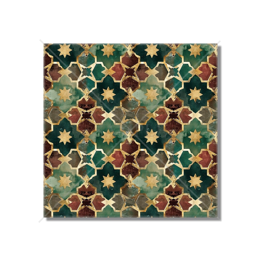 Green Copper Ceramic Tile Moroccan Kitchen Backsplash Tile Bathroom ...