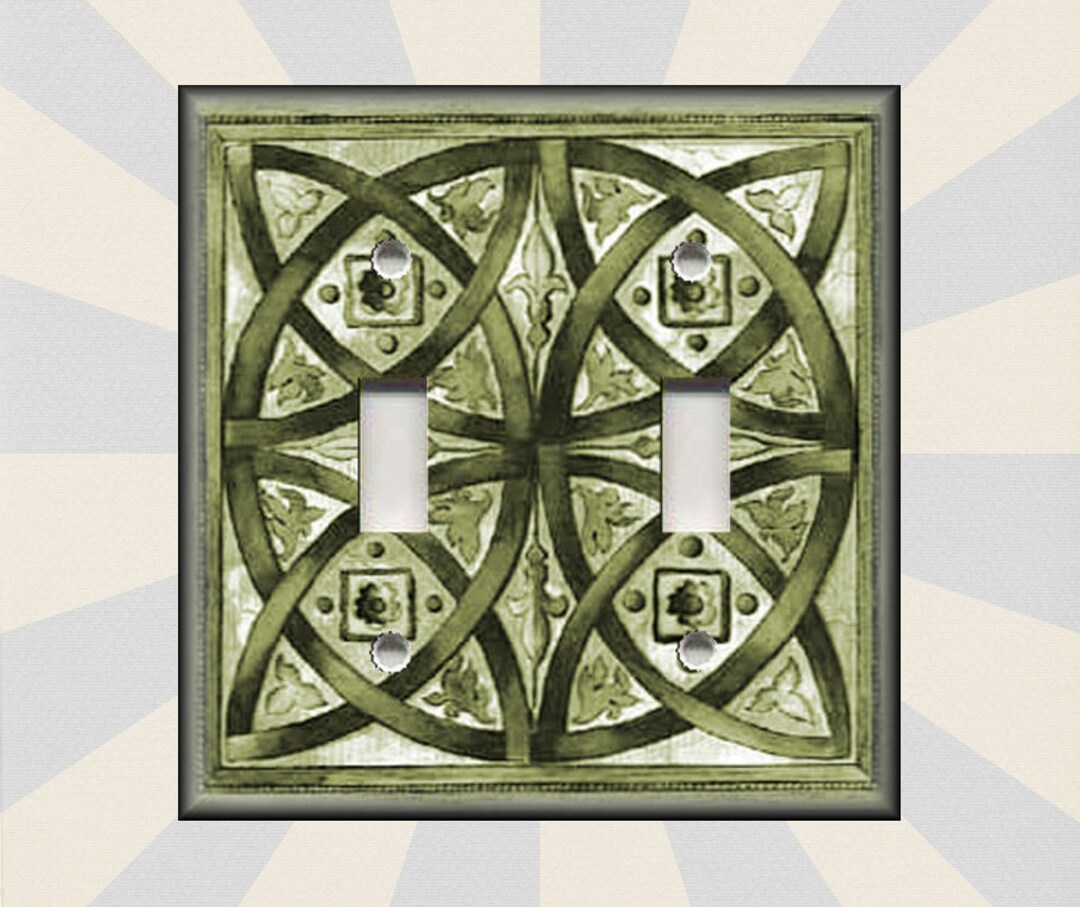 Green Celtic Knot Art Design - Celtic Home Decor Mystic Knot - Metal ...