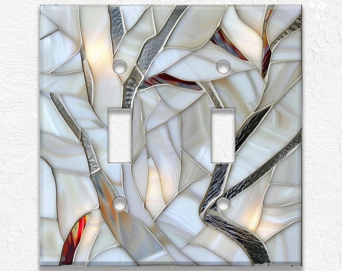 Van Gogh Glass Mosaic Light Switch Plate/mosaic Light Switch Cover ...