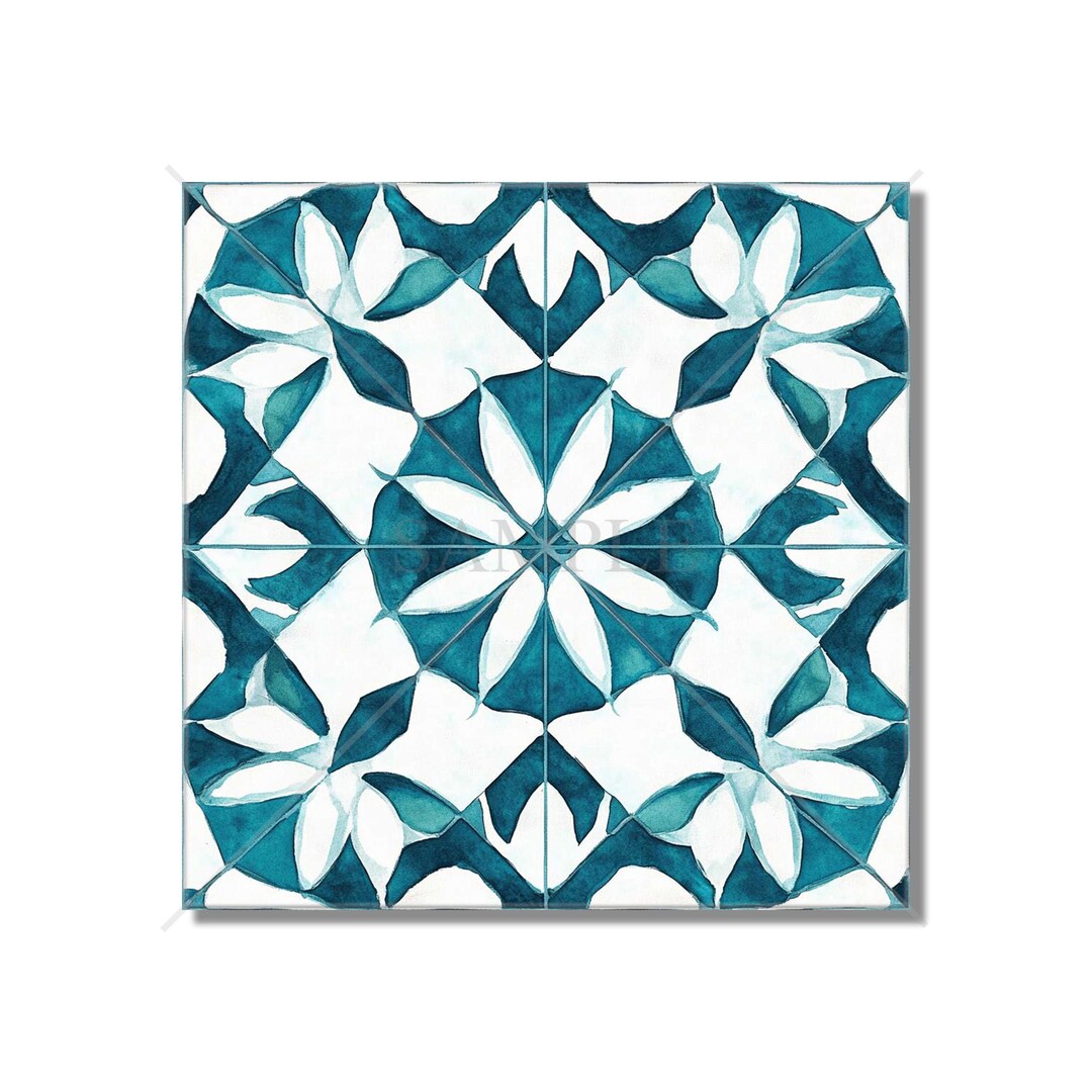 Turquoise Decorative Ceramic Tile - Kitchen Tile Blue Backsplash ...