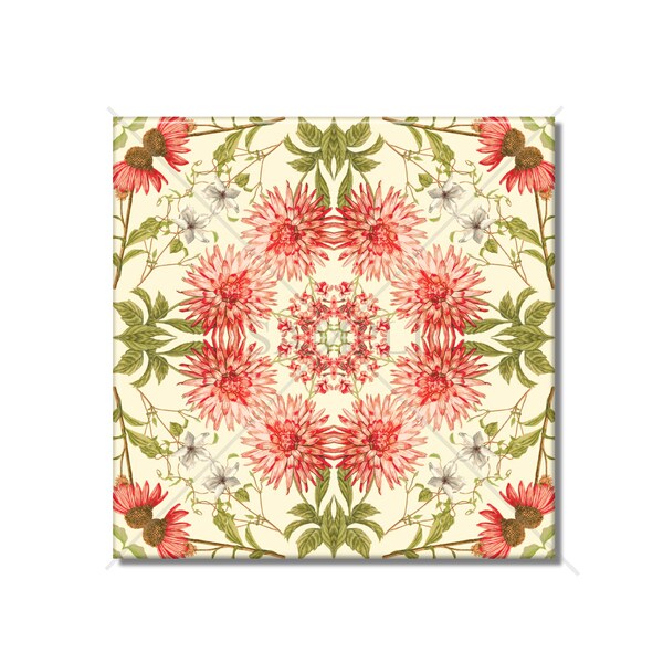 Botanical Tile - Etsy