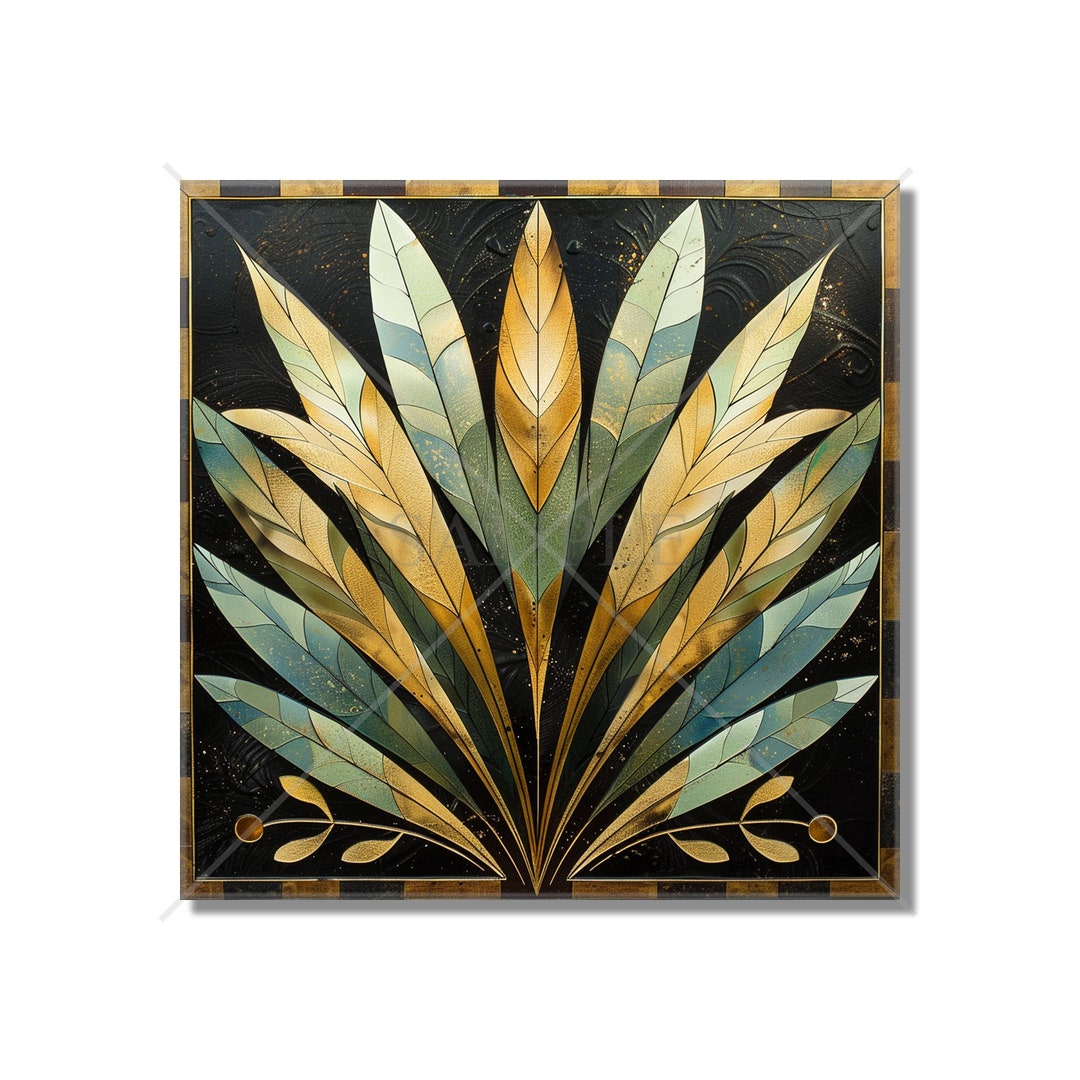 Art Deco Design Ceramic Tile Kitchen Backsplash Tile Vintage Art Deco ...