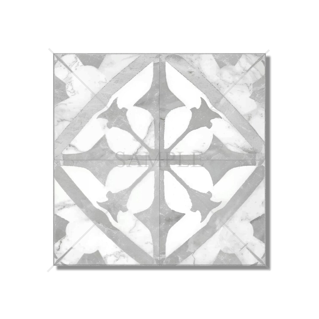 Gray and White Ceramic Tile - Backsplash Tile Decorative Grey Tile ...