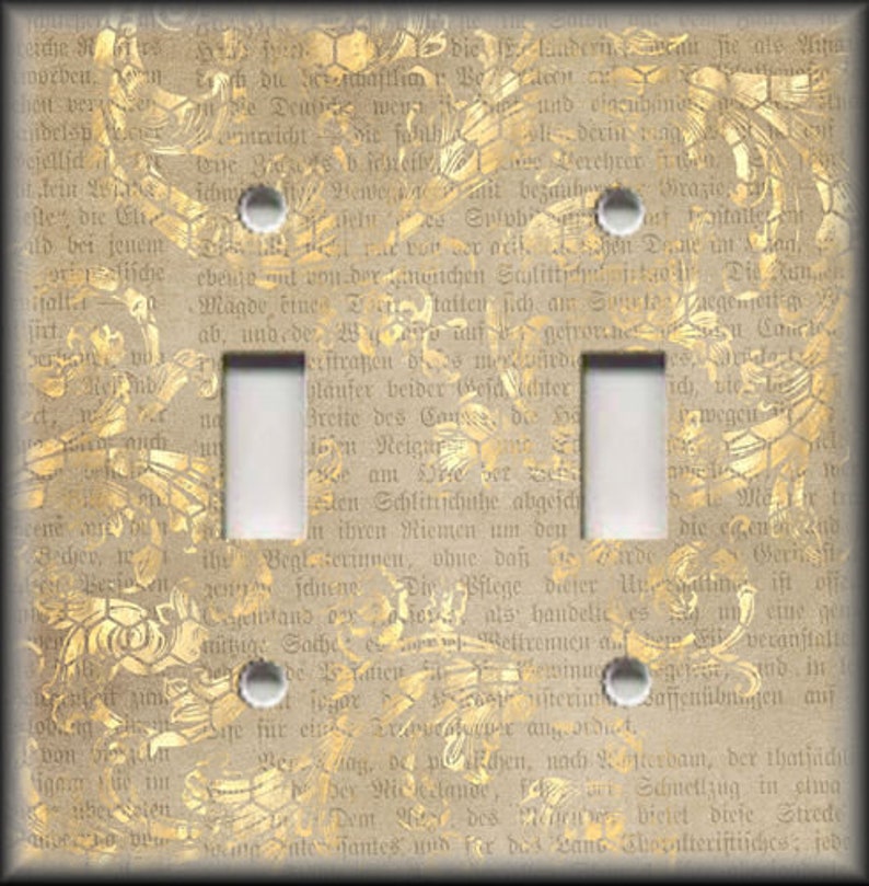 Golden Honey Bees Damask Honeycomb Design Metal Light Switch - Etsy