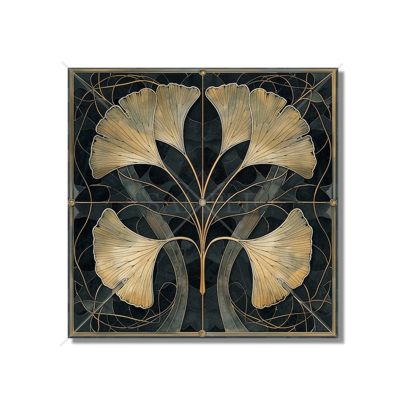 Ginkgo Leaf Tile - Etsy