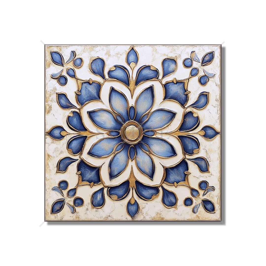 Antique White Blue Ceramic Tile Vintage Design Blue and White Unique ...