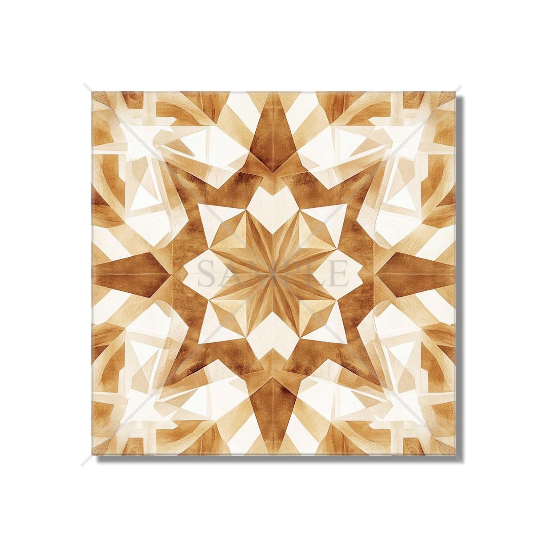 Neutral Warm Beige Tan Ceramic Tile Patterned Kitchen Backsplash Tile ...