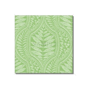 Green Botanical Leaf Pattern Ceramic Tile - Leaf Design Ceramic Kitchen ...