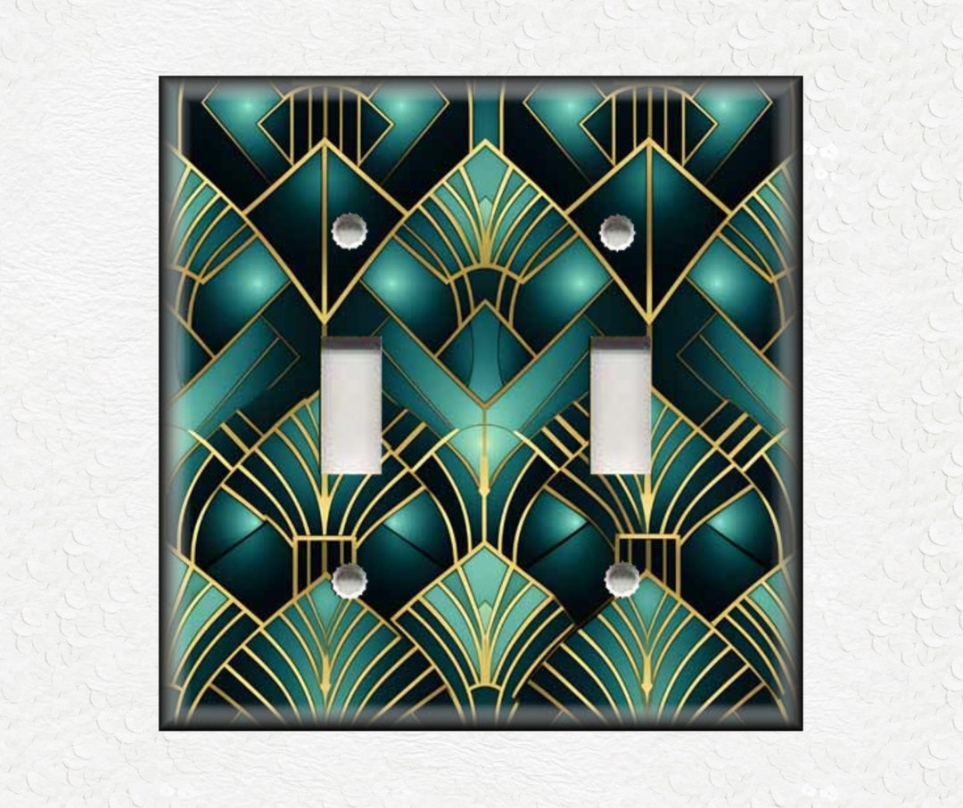 Art Deco Light Switch Covers
