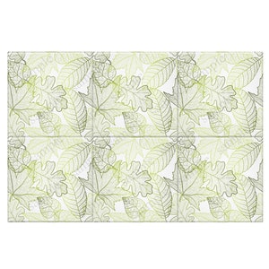 Green Leaf Ceramic Kitchen Backsplash Tile - Continuous Leaf Design ...