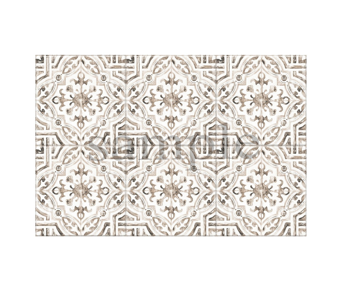 Off White and Tan Kitchen Backsplash Tile - Bathroom Tile - Decorative ...