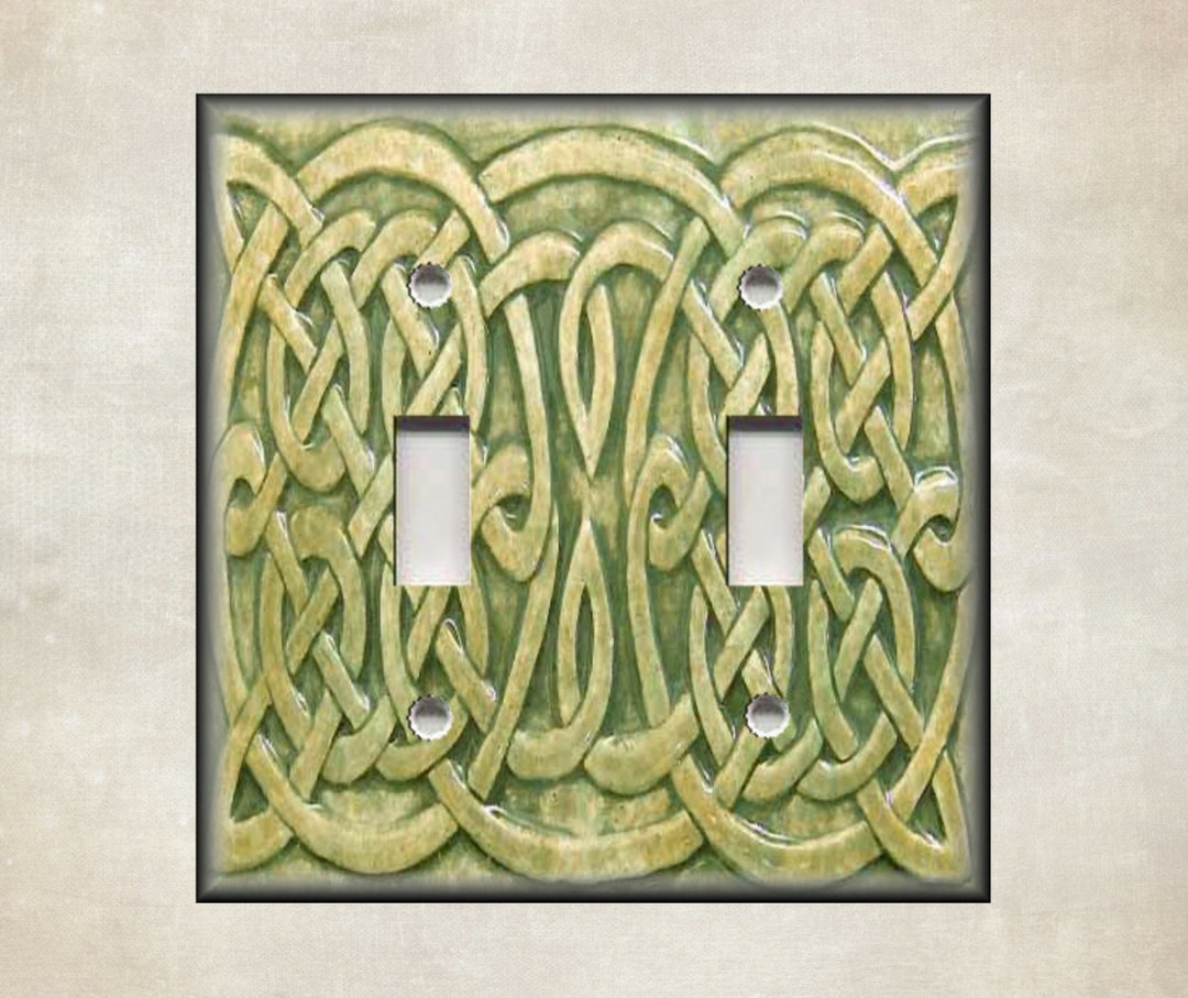Celtic Knot Green Celtic Knot Home Decor Metal Light Switch Plate ...