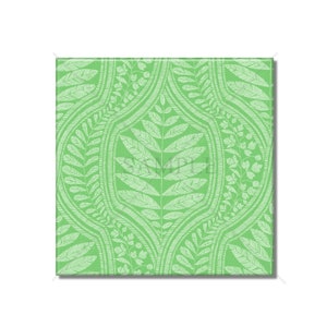 Green Botanical Leaf Pattern Ceramic Tile - Leaf Design Ceramic Kitchen ...