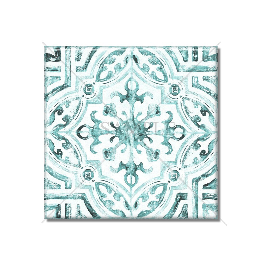 Turquoise Blue Ceramic Tile - Bathroom Tile - Decorative Ceramic Tile ...
