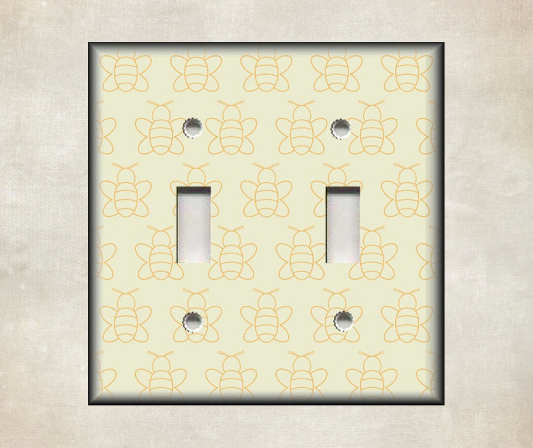 Honey Bee Home Decor Metal Light Switch Cover Decorative Switch Plate ...