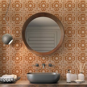 Ceramic Tile Kitchen Backsplash Tile Vintage Peach - Bathroom Tile ...