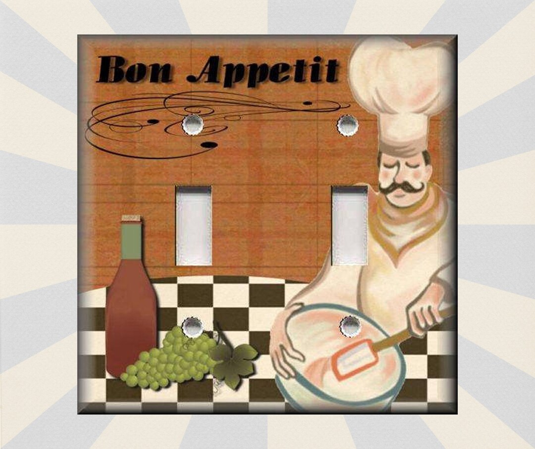 Fat Chef Kitchen Decor Bon Appetit Kitchen Fat Chef Home Decor Metal ...