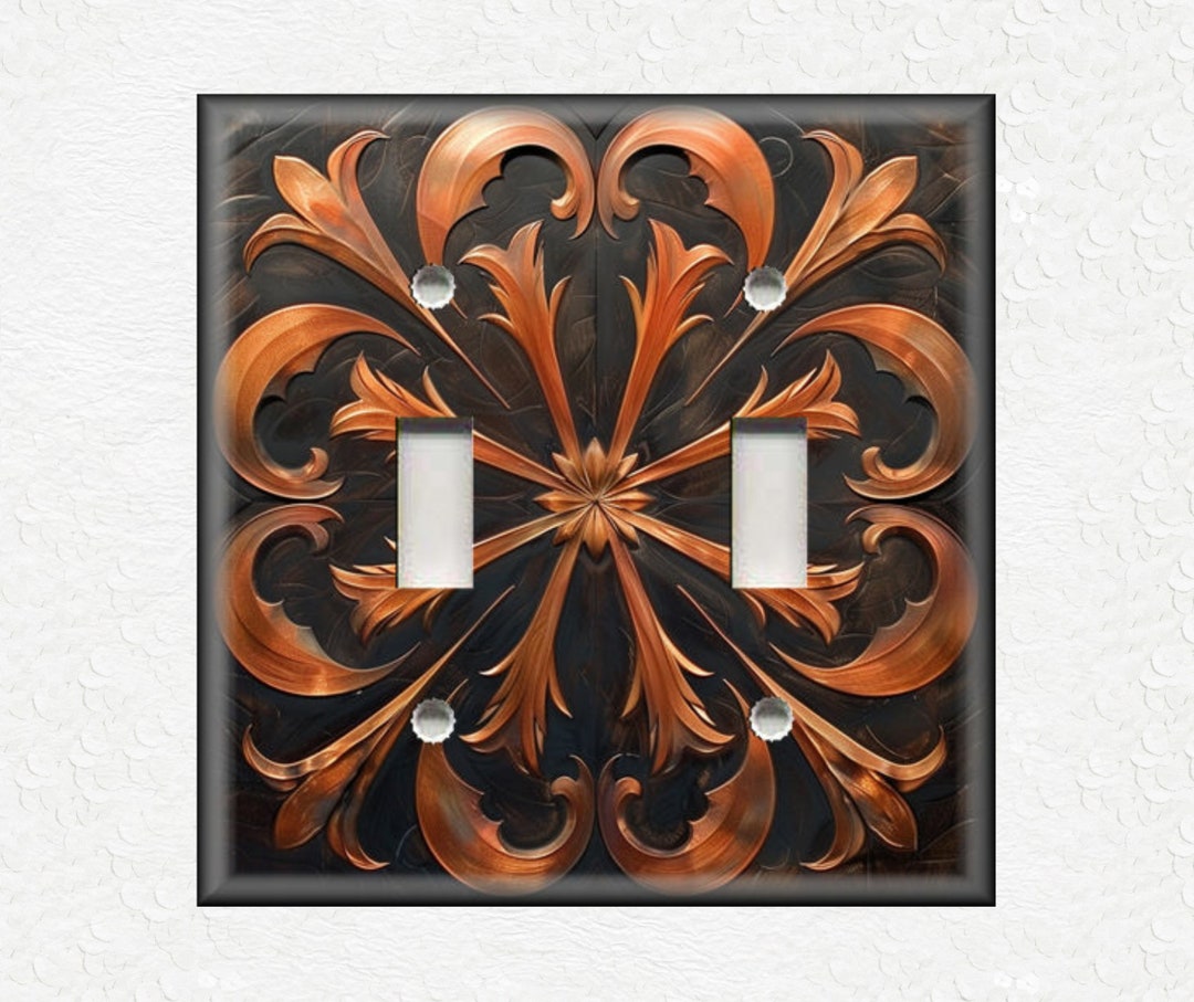 Copper Design Metal Light Switch Plate Covers and Outlet Covers Copper ...