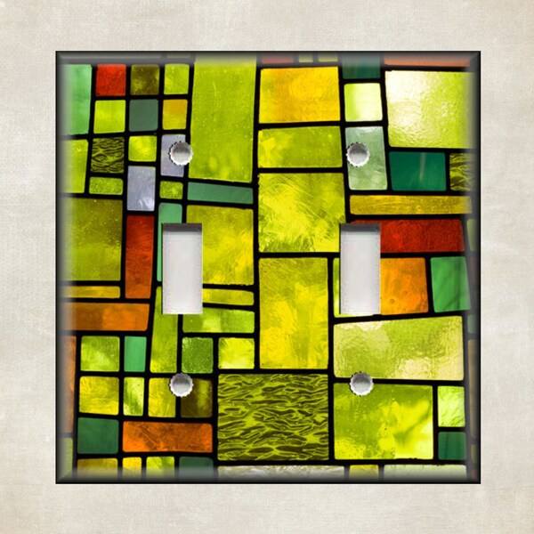 Stain Glass Light Switch Cover - Etsy