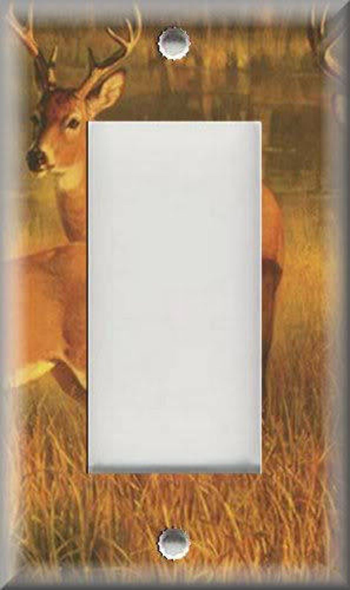 Rustic Cabin Deer Decor Metal Light Switch Plate Cover - Etsy