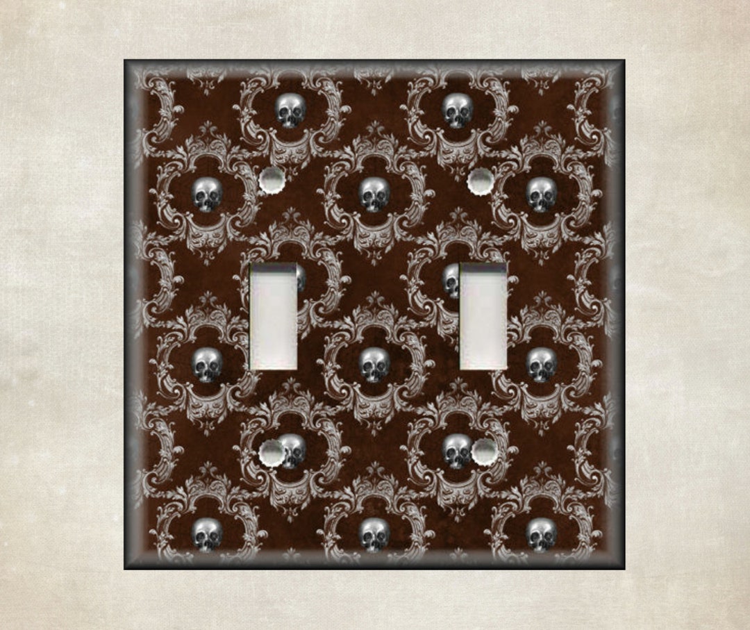 Gothic Home Decor Skulls Design - Metal Light Switch Cover - Decorative ...