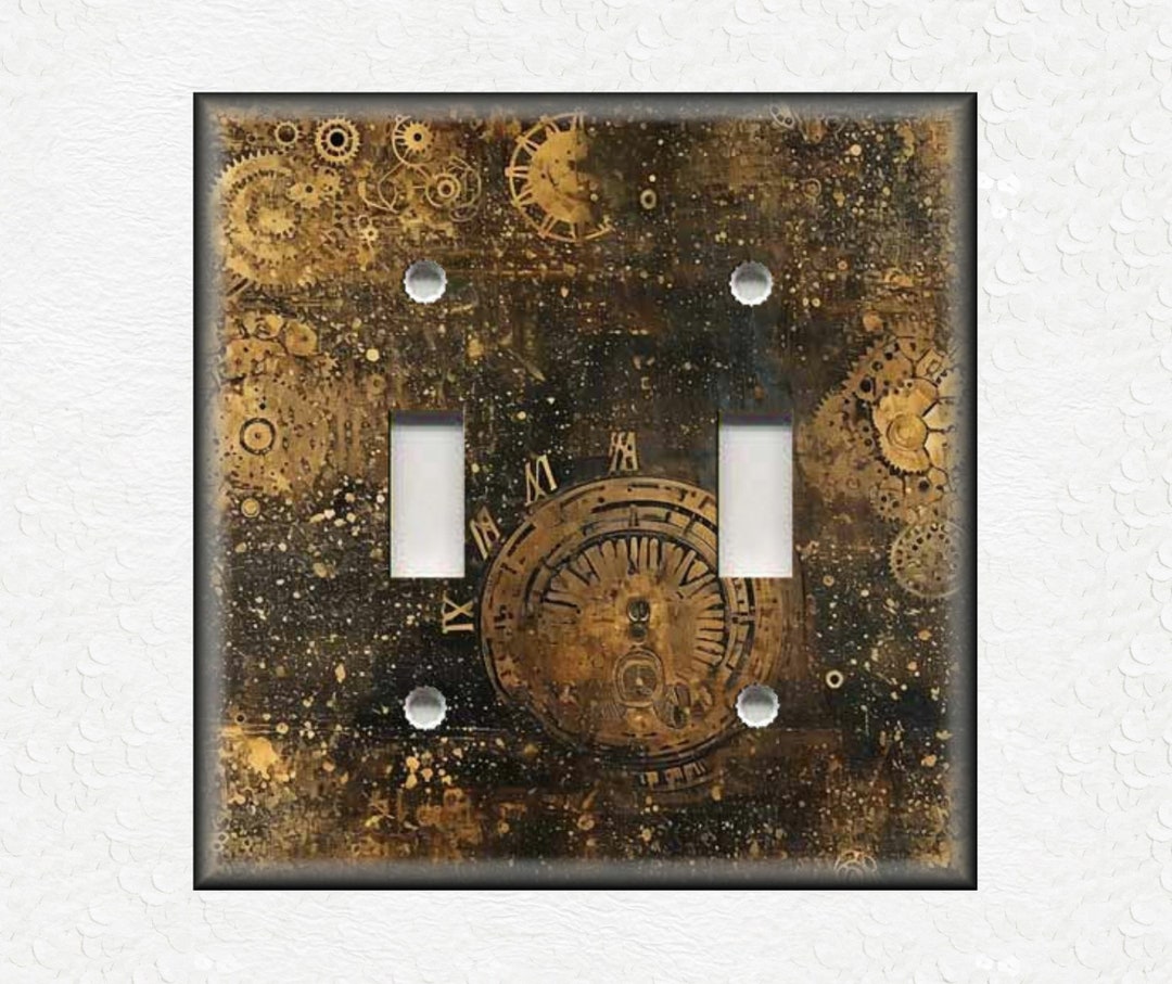 Steampunk Design Switch Plate Covers and Outlet Covers - Steampunk Home ...