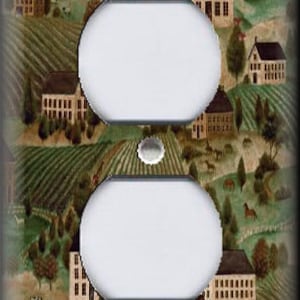 Primitive Home Decor Saltbox Houses - Switch Plates and Outlet Covers ...
