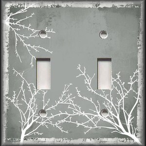 Tree Branch Design Farmhouse Decor - Metal Switch Plate Covers and ...