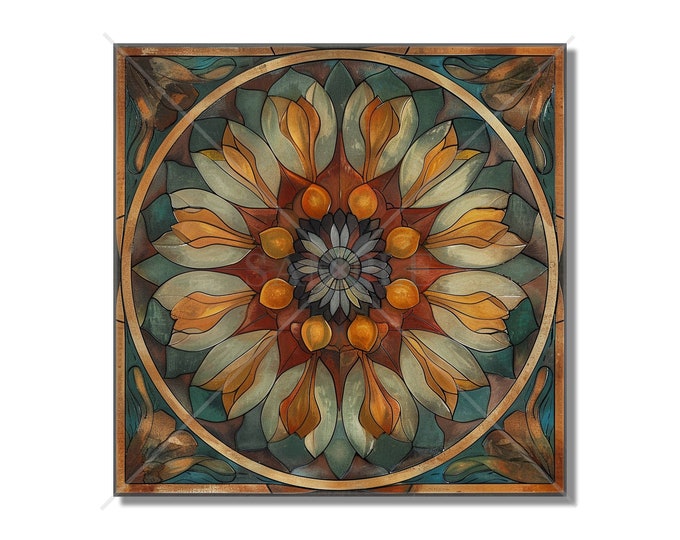Fireplace Border Mosaic – Garden Gate Design, Handcrafted Tile Surround ...