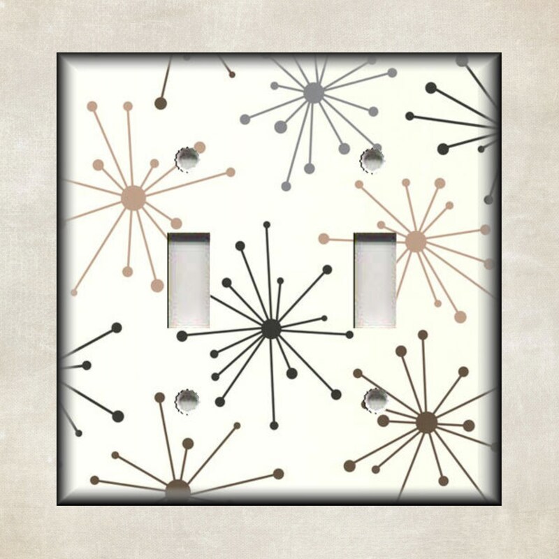 Mid Century Light Switch Plate - Etsy