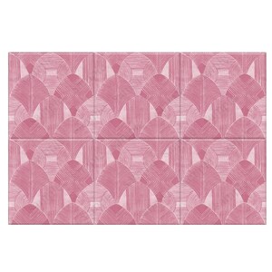 Pink Ceramic Tile Vintage Art Deco Design Kitchen Backsplash Tile ...