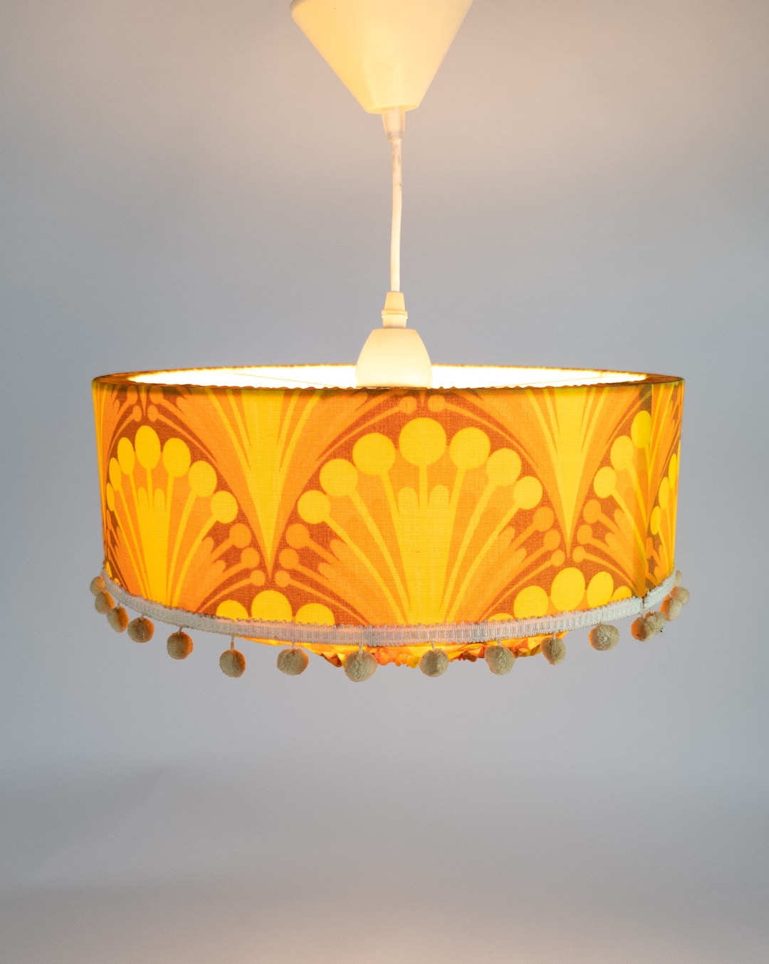 Philips Pendant Lamp NPD 28 Textile Metal Bakelite 1960's - Etsy