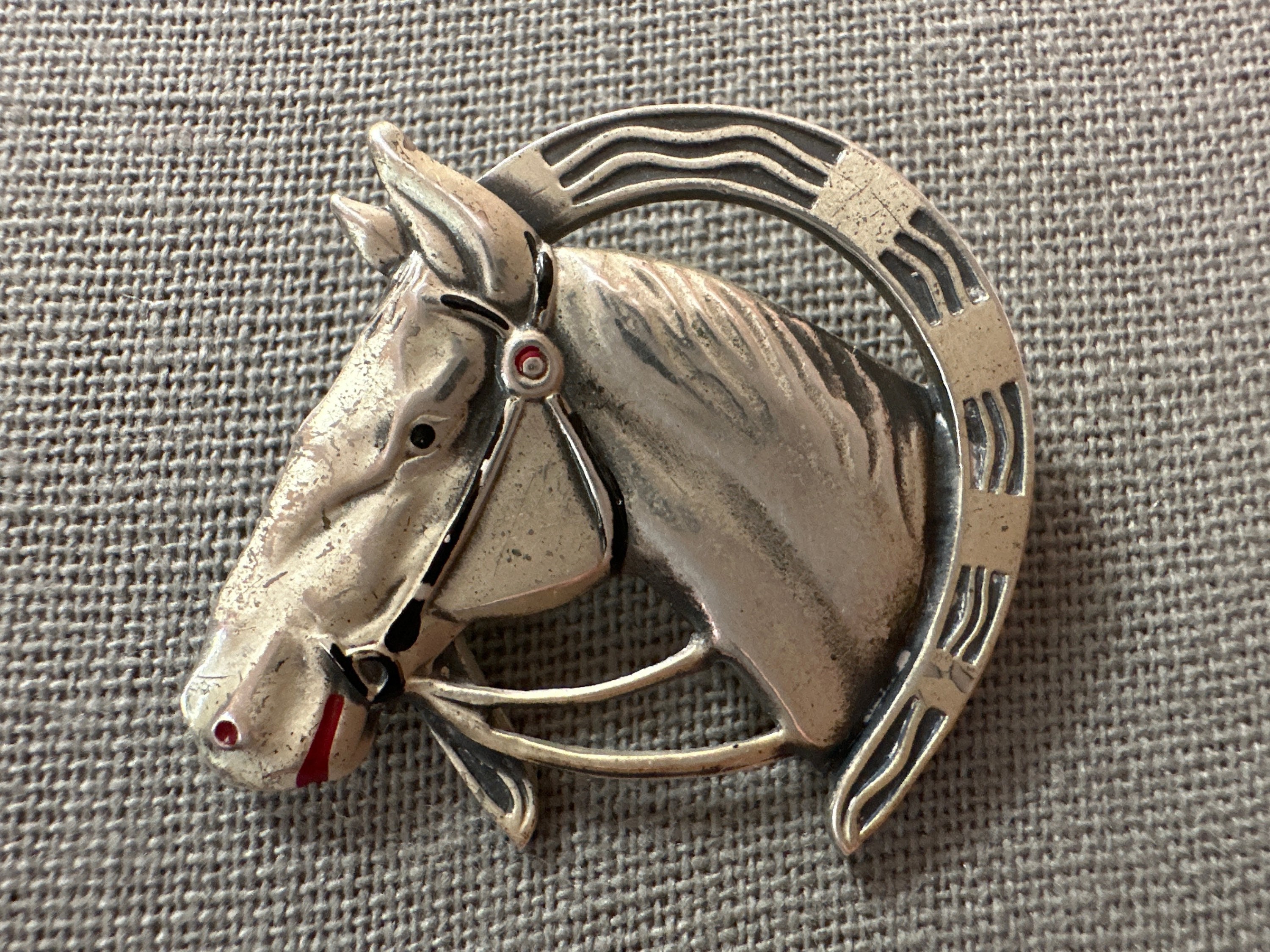 Dressage Stock Tie Pin, Vintage Uncas Sterling - Etsy